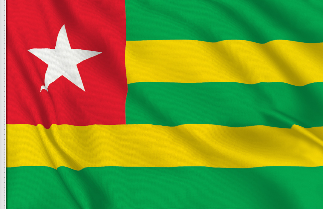 Togo flag sticker, to buy flag sticker