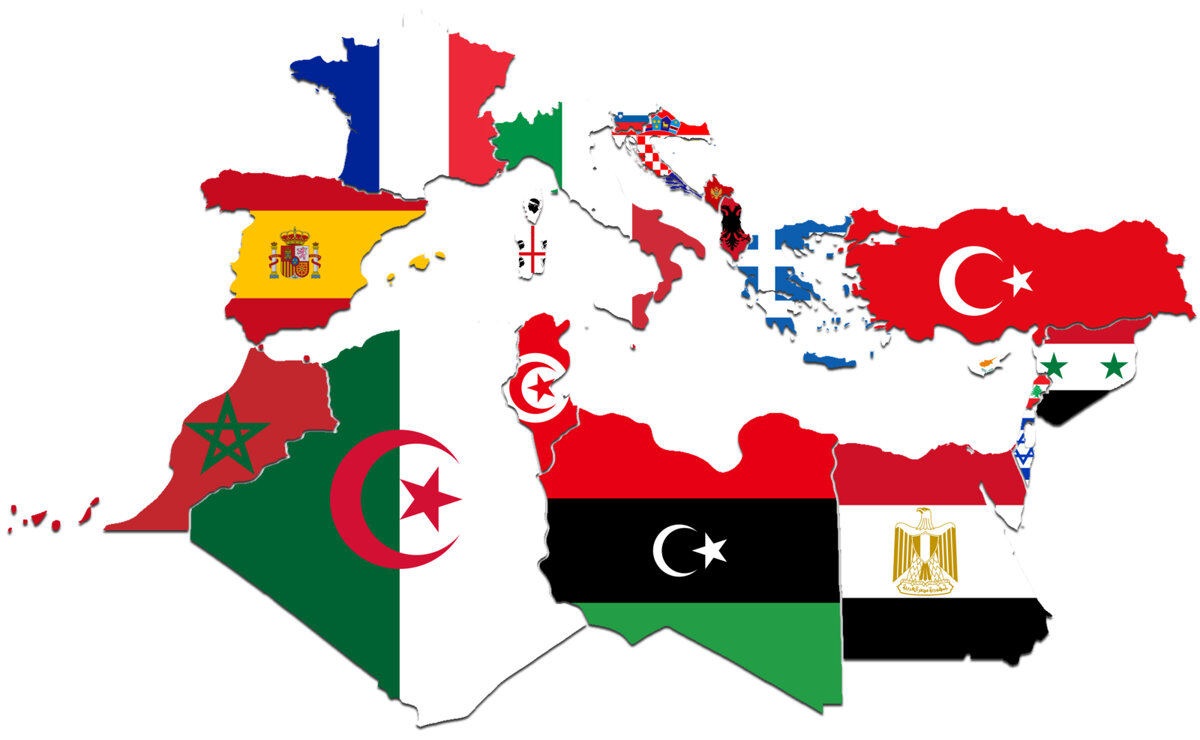 The 22 Courtesy Flags of the Mediterranean Sea